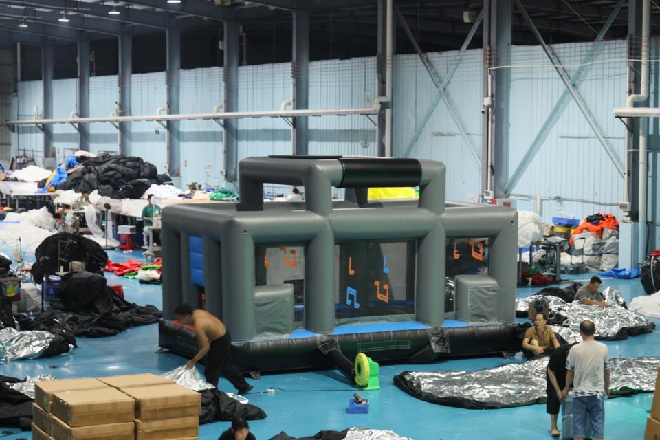 5m Inflatable Boom Box Bounce House Jumping Bouncy Castle Moon Walk ...