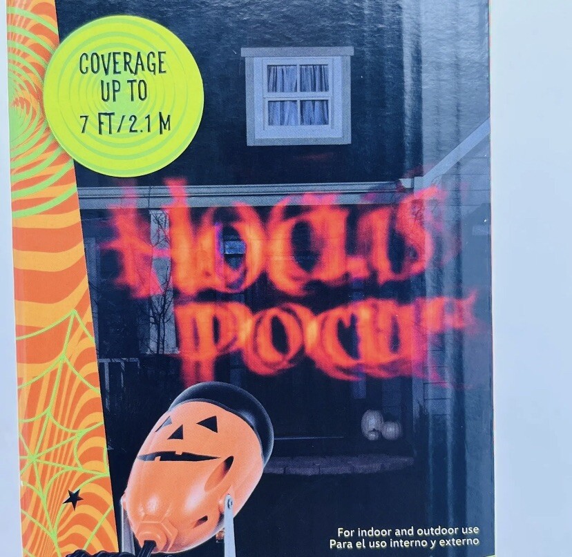 NEW Gemmy Hocus Pocus LED Shadow Waves Projector Halloween Disney ...