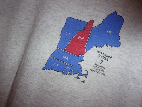 GWRRA NEW ENGLAND GORHAM NH RALLY 2004 gray XL t shirt | eBay