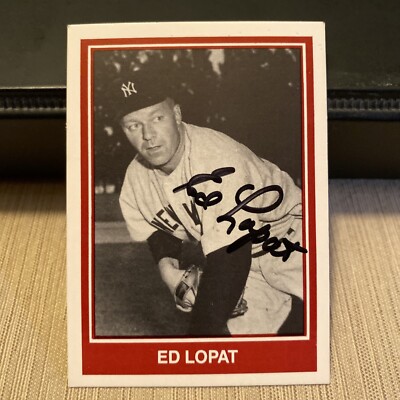 Ed Lopat Autographed 1984 National Sports Collectors Convention Signed ...