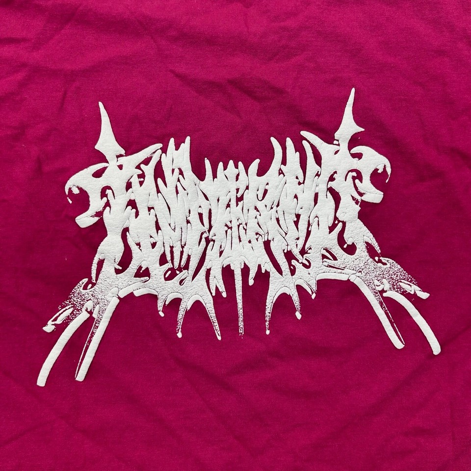 Inferno Studios Shirt Mens Large Red Skull Cross Bones Skeleton Y2K ...