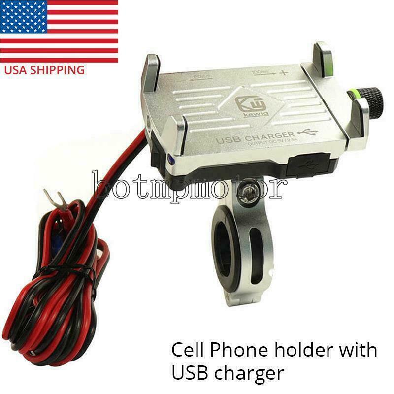 Motorcycle Phone Holder USB Charger for Harley Softail Classic Road ...