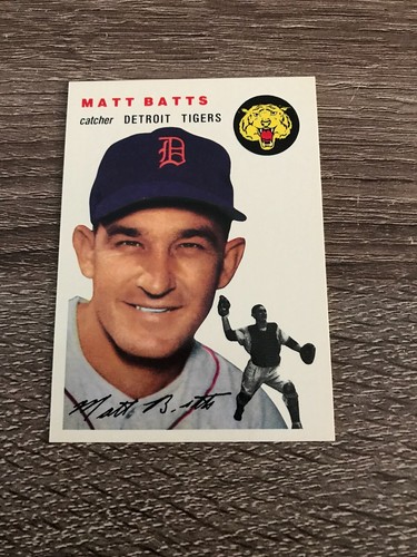 1954 Topps Archives / Reprint #88 Matt Batts Tigers MINT | eBay