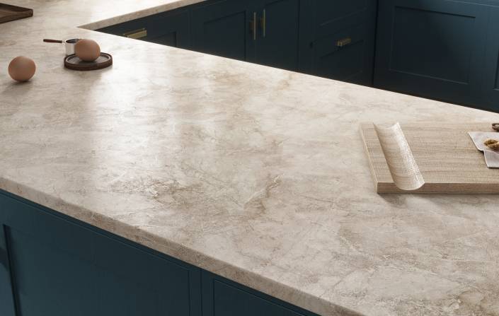 Rustic Stone Rounded Edge Laminate Kitchen Worktops | eBay UK