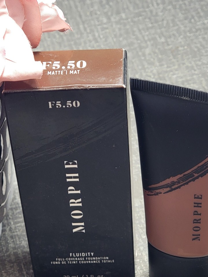 Morphe Fluidity Full Coverage Foundation F5.50 Matte 1 fl oz NIB Fast ...