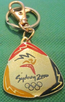 2000 SYDNEY OLYMPICS metal keyring key chain keychain clip-on 2" | eBay