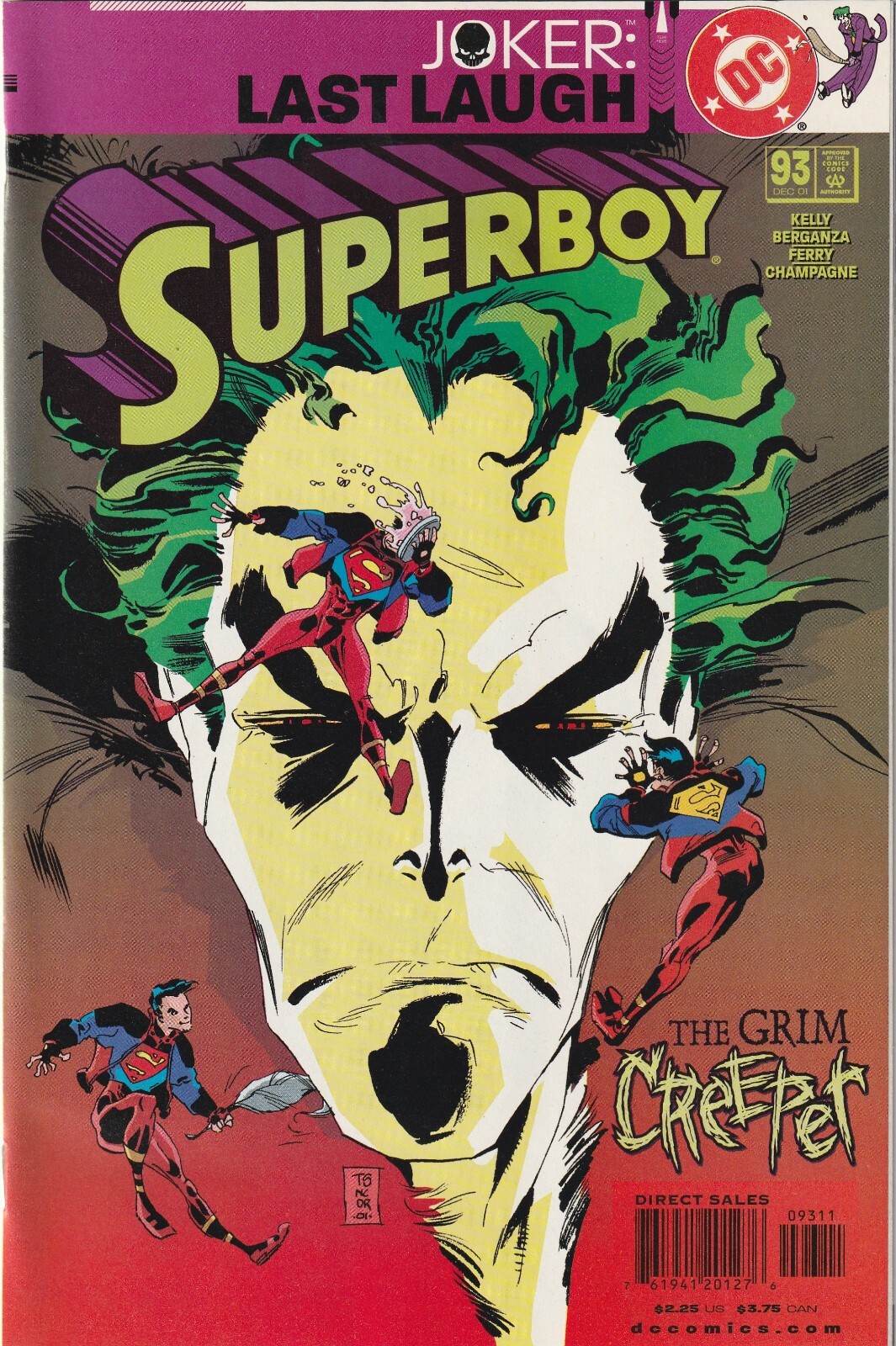 SUPERBOY #93 / JOKER: LAST LAUGH / THE GRIM CREEPER / DC COMICS 2001 | eBay