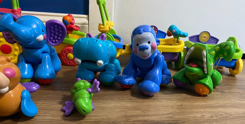 Fisher Price Amazing Animals Sing Go Choo Choo Train w Click Clack ...