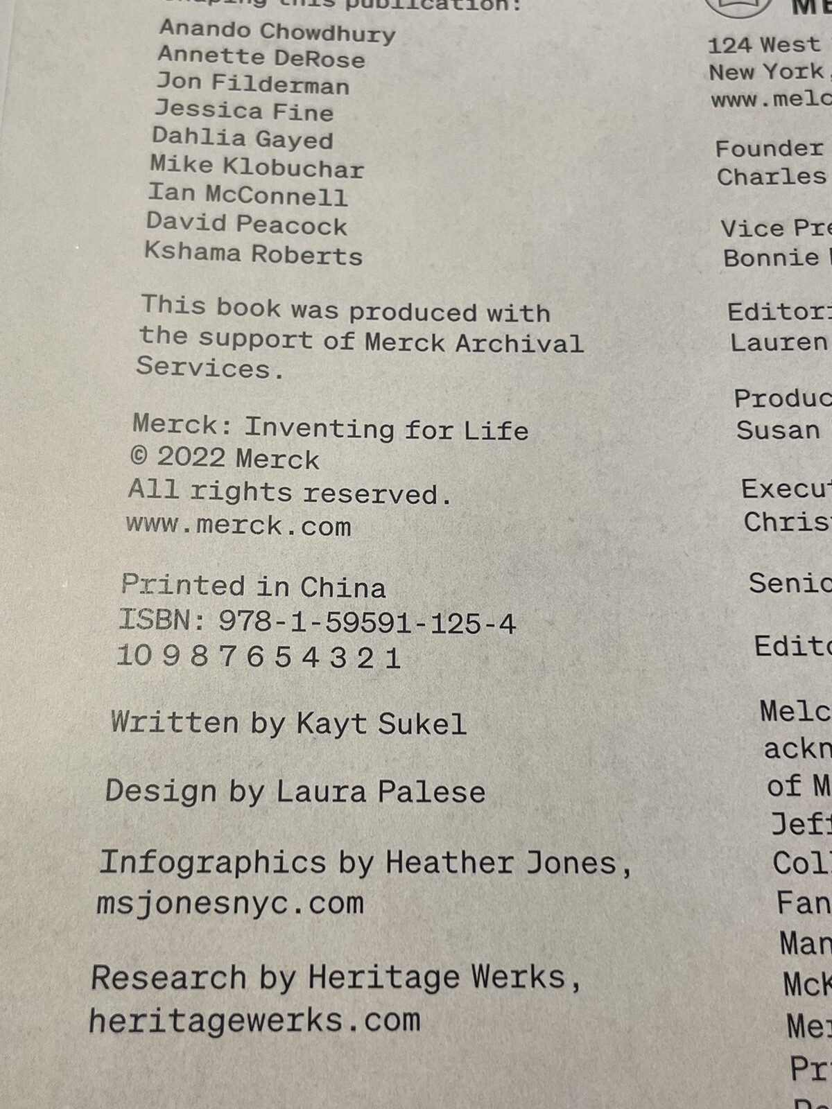 Merck: Inventing For Life, 2022 - Kayt Sukel | eBay