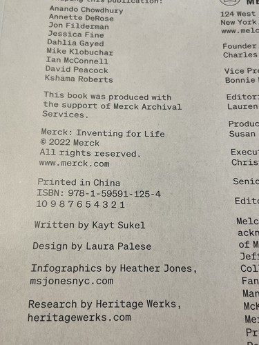 Merck: Inventing For Life, 2022 - Kayt Sukel | eBay