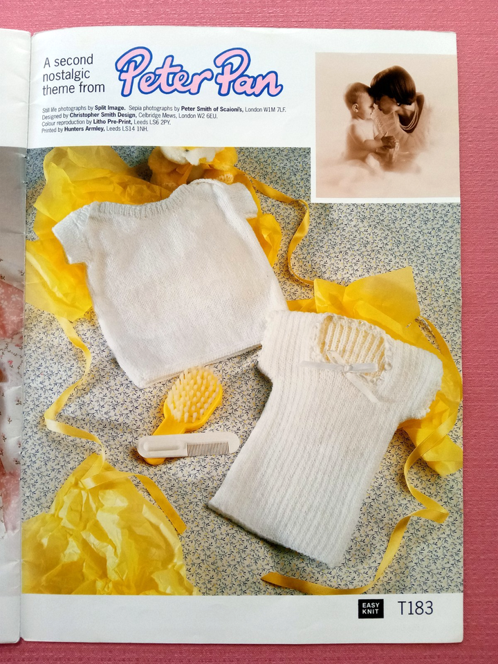 Peter Pan Pattern Book - Baby Knitting - Jackets Bonnets Pants Vests ...