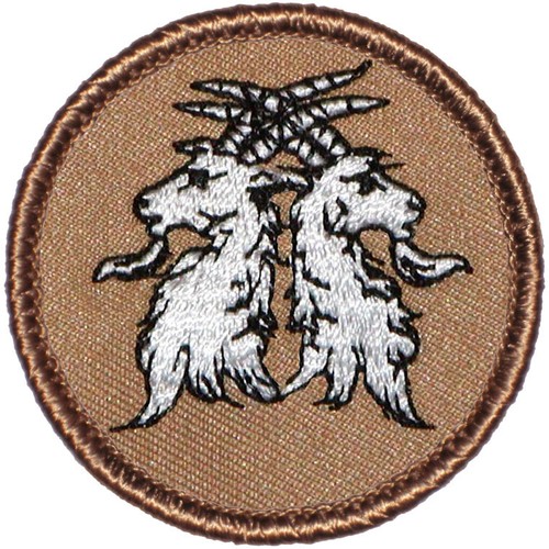 Goat Crest Patrol Patch - 2" Round Embroidered Patch | eBay