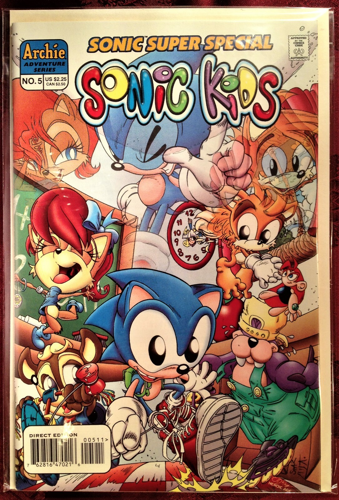 SONIC The HEDGEHOG SUPER SPECIAL Comic Book 1998 #5 SONIC KIDS Bagged ...