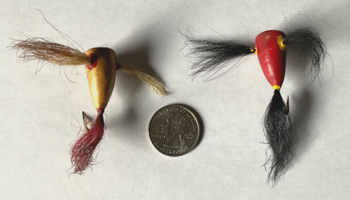 Two Vintage Fly Rod Popper Fishing Lures - Large | eBay