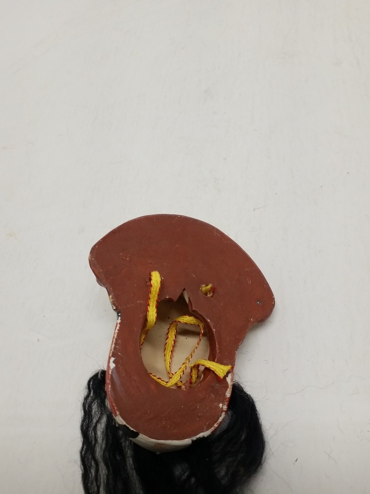 Vtg Chinese opera clay ceramic mask beard small | eBay UK