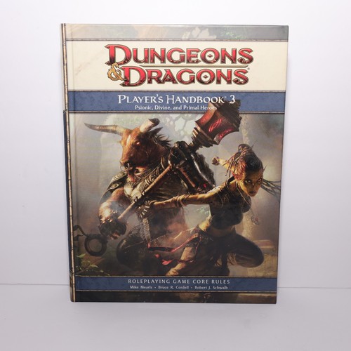 Dungeons & Dragons Player's Handbook 3 HC DND D&D 4E 4th Ed. Classic ...