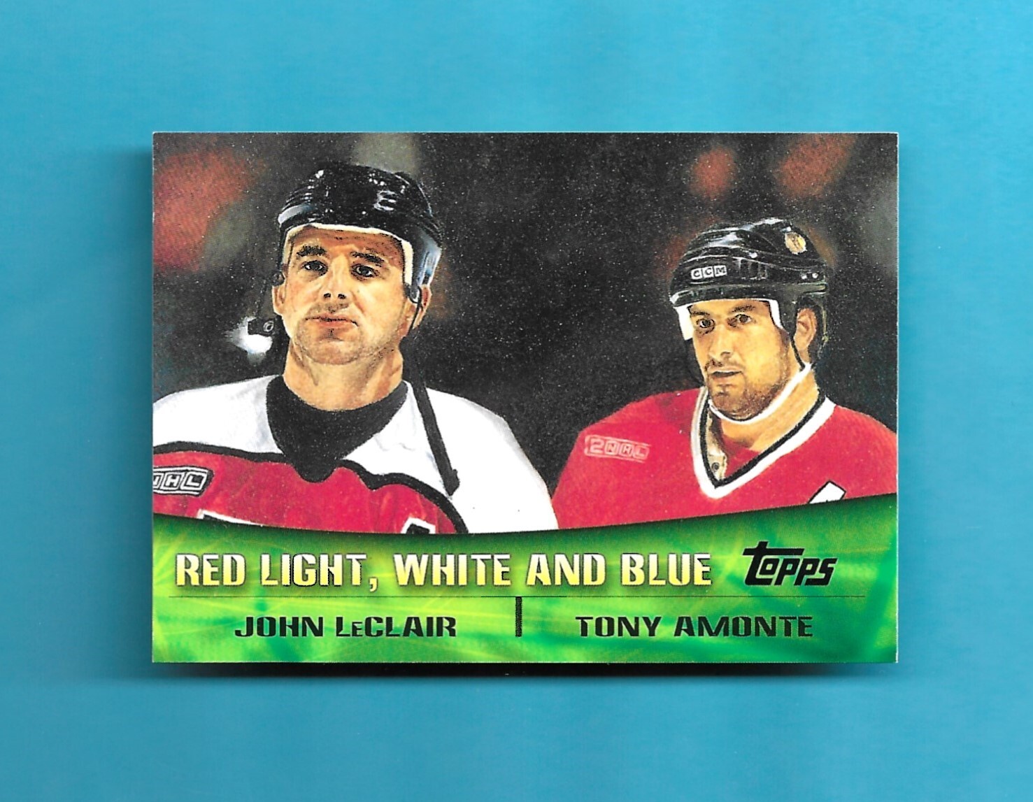 2000-01 Topps COMBOS Card # TC3 JOHN LECLAIR & TONY AMONTE PHILADELPHIA ...