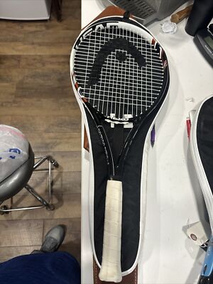 Head MG Heat Microgel 100 Tennis Racquet 27" Long 4 3/8" -3 Grip Carry ...