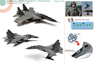 F-toys 1/144 Sukhoi Su-30MKI Flanker H - Indian Air Force + Pilots ...