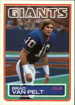1983 Topps #134 Brad Van Pelt New York Giants FB | eBay