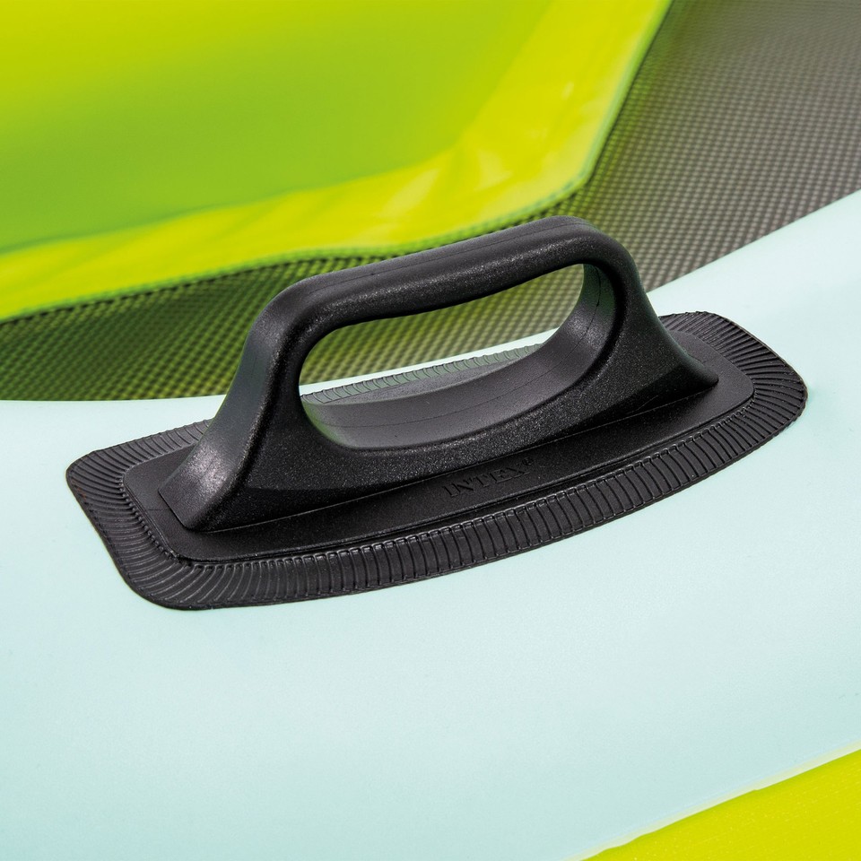 Seascape Island Inflatable Water Lounge w/ Built In Cooler & Backrests ...