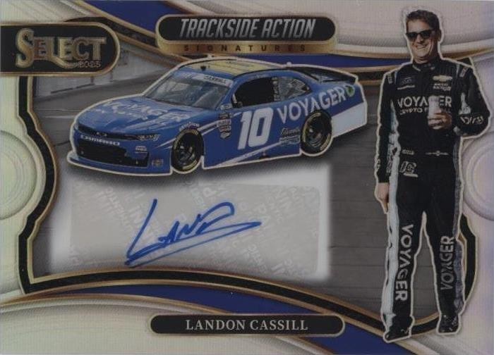 2025 Panini Select - Trackside Action Signatures Landon Cassill #TAS ...
