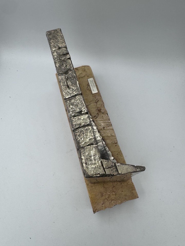 Wailing Wall Sculpture Sterling Silver Stone Base By Artist N.S. Baron ...