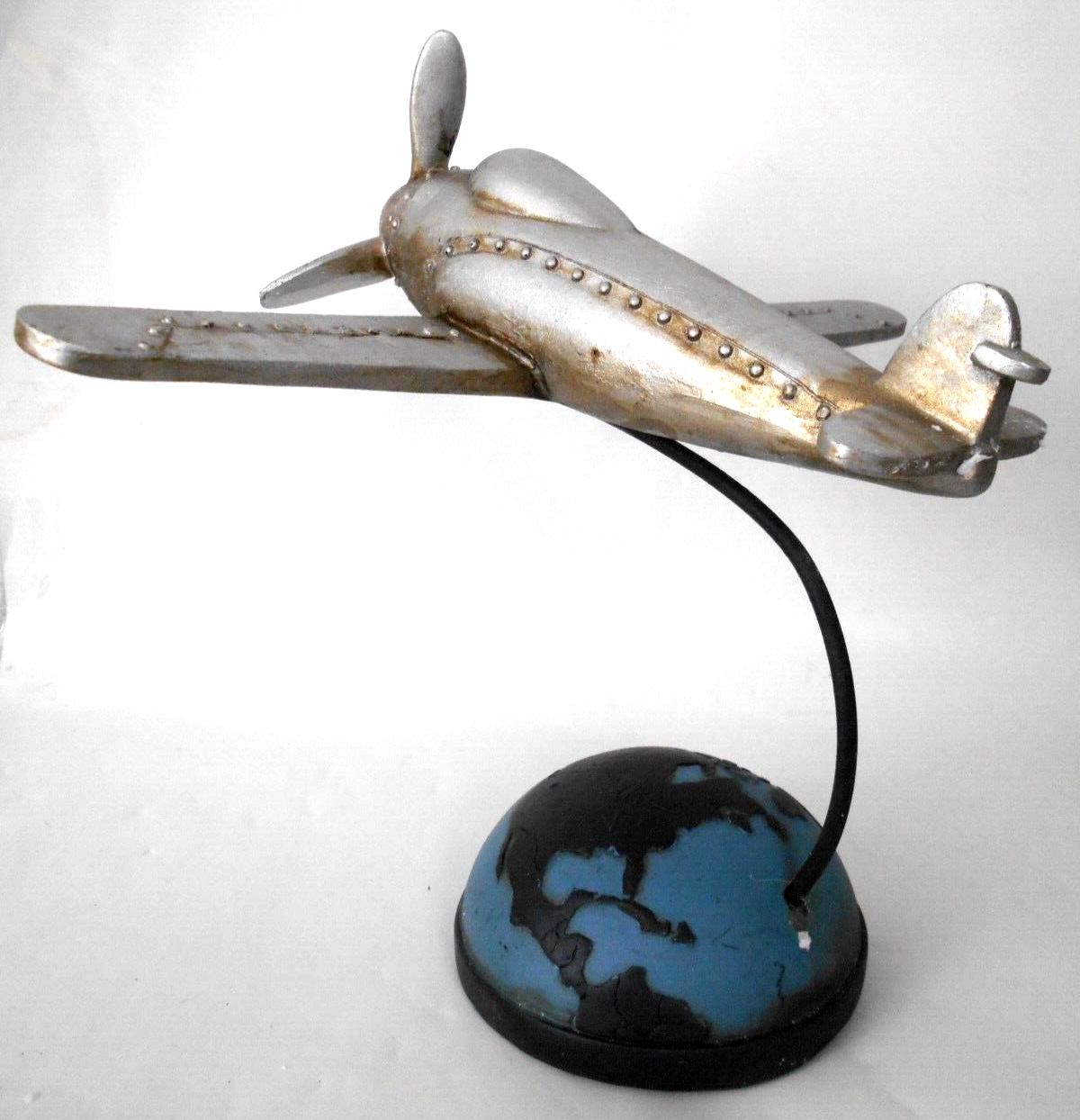 Airplane Desk Display Decor 1 Propeller Rustic Plane Model Shelf Decor ...
