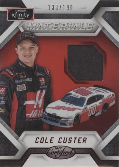 2018 Panini Certified - Xfinity Materials Cole Custer #XM-CC Red /199 ...