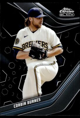 2023 Topps CHROME BLACK CORBIN BURNES #83 BREWERS | eBay