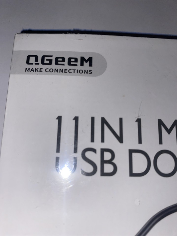 QGeeM 11 in 1 Mini USB Dock, USB 3.0 Docking Station, Triple Display ...