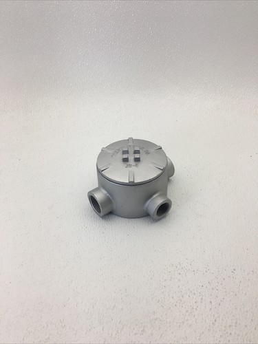 JB-4 THERMON CONDUIT BOX ALUMINUM COVER AND BODY WITH 2 1" HUBS AND 1 3 ...