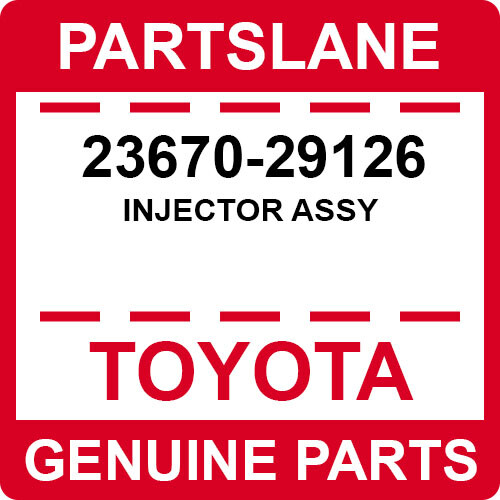 Genuine Toyota 23670-29126 Injector ASSY 2367029126 OEM for sale online ...