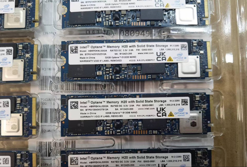 Intel Optane Memory H20 512GB M.2 2280 NVME 512GB + 32GB Cache ...