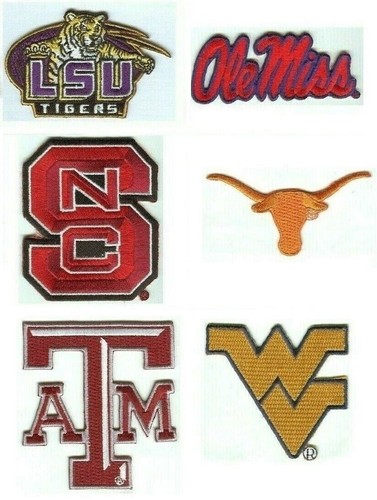 College & University Embroidered Patch NCAA scrapbook stickers U-CHOOSE ...