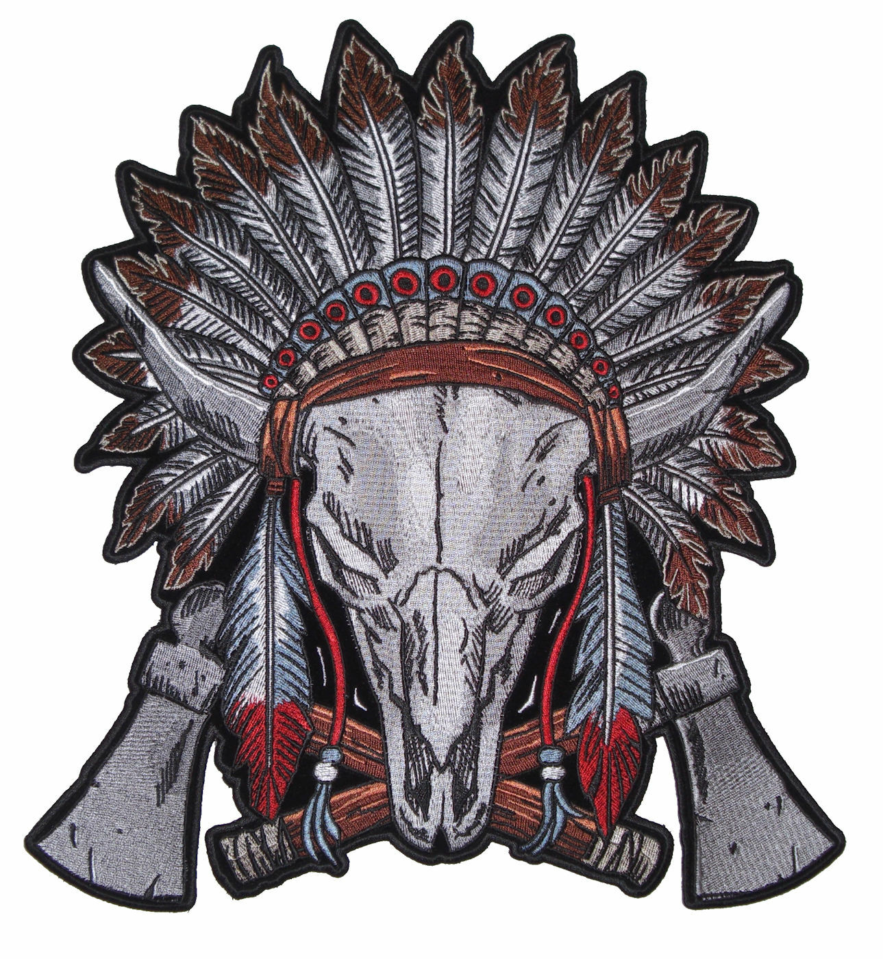 Native American Headdress And Skull Drawing