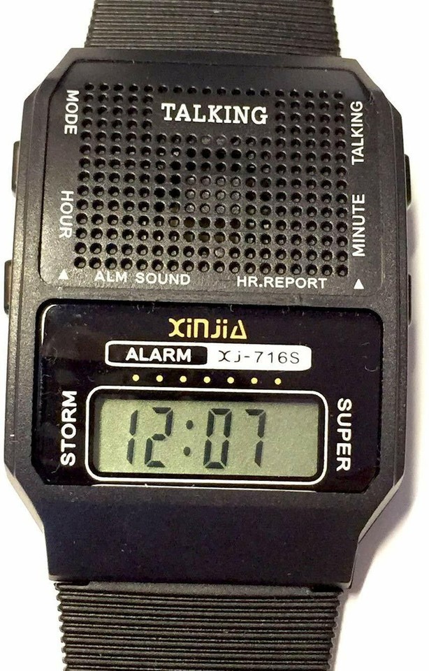 HUMAN VOICE clear English Spanish Russian TALKING ALARM WATCH for Blind ...