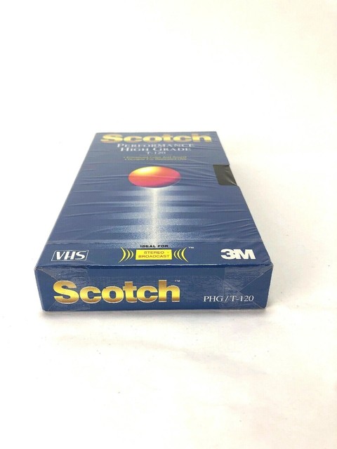 3m Scotch Performance High Grade T-120 Blank VHS Videotape 6hr for sale ...