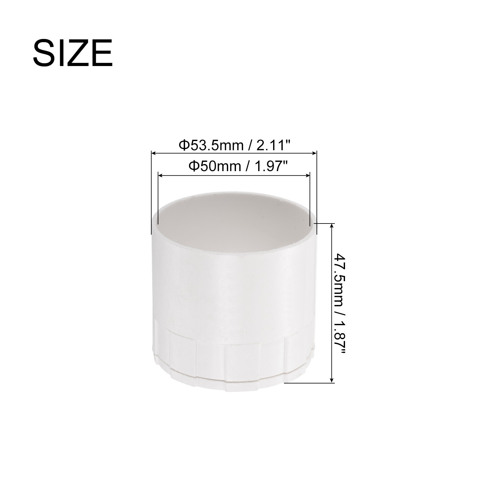 Conduit Adaptor Male PVC Lock Nut Pipe Clamps 50 mm Seal Connect Pack ...