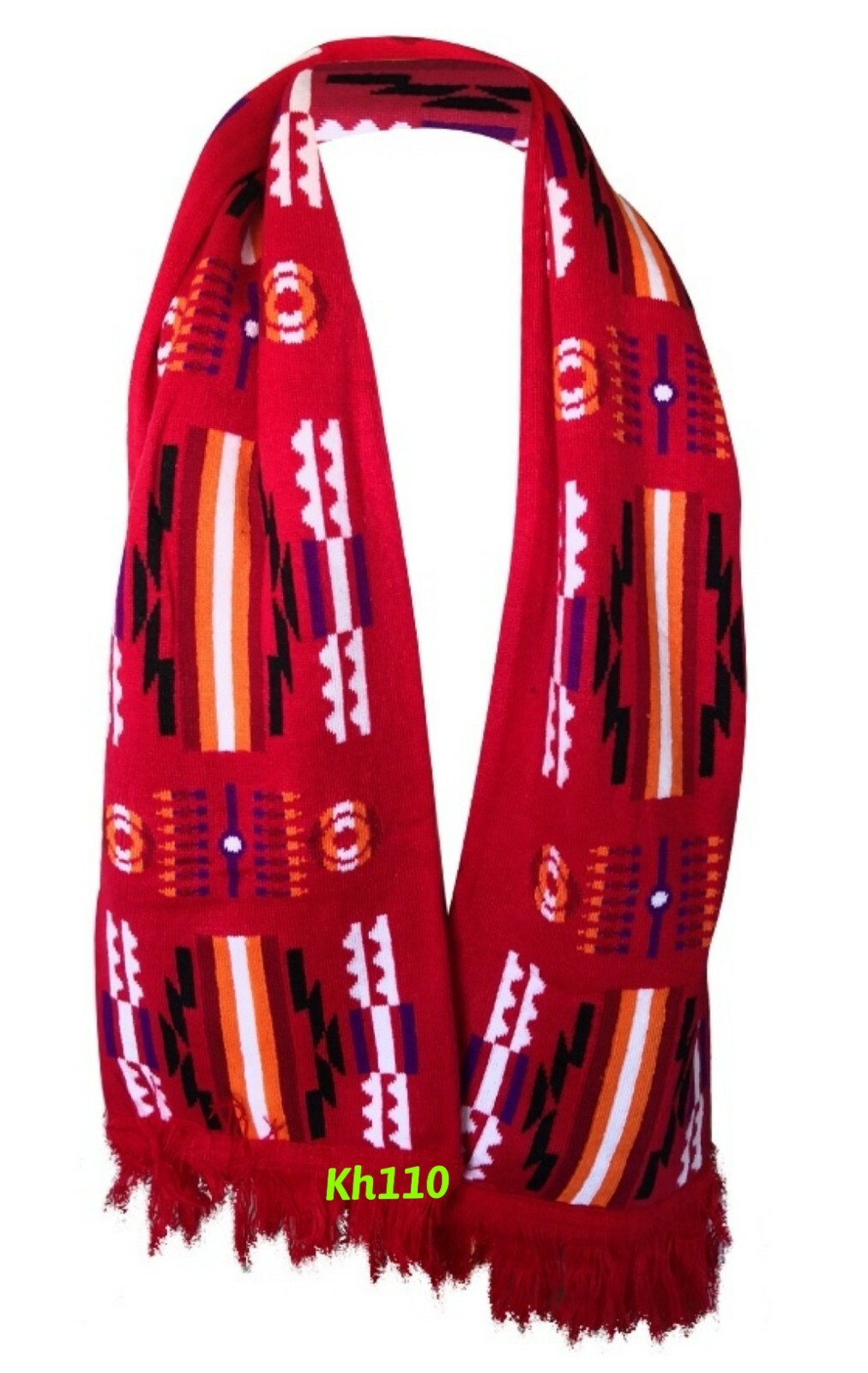 Southwest Native American Indian Navajo Print Knit Scarf | eBay