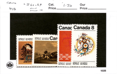 Canada, Postage Stamp, #566-569 Mint NH, 1972 Indian (AD) | eBay
