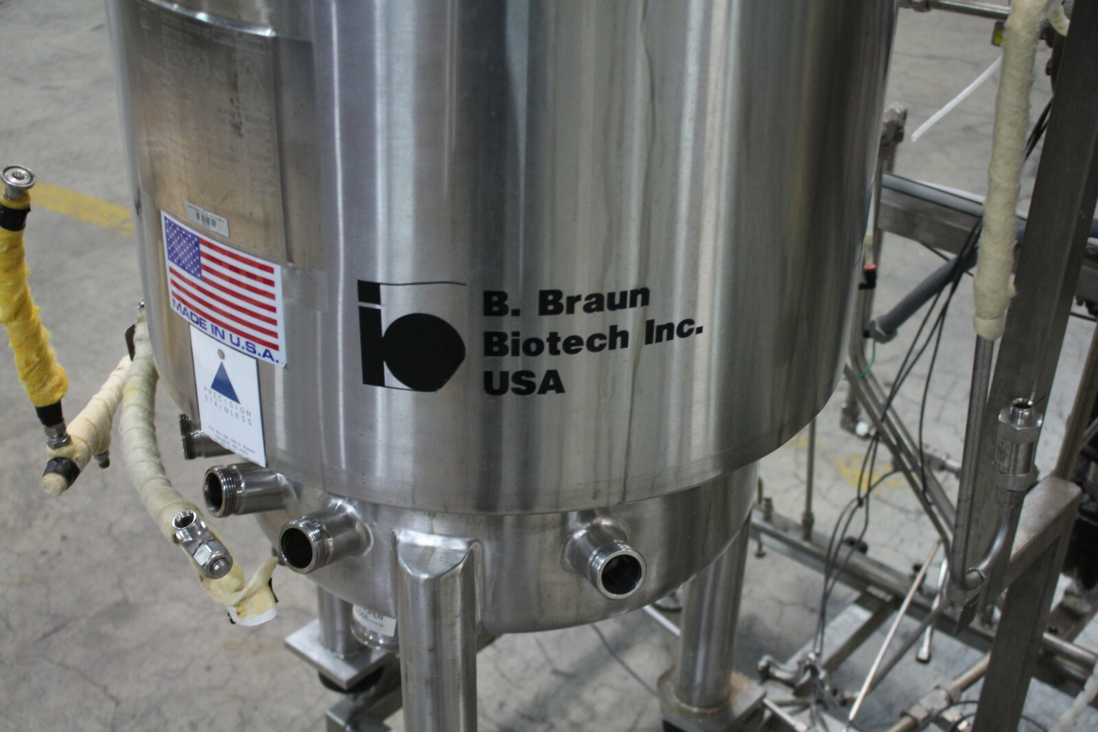 B. Braun Biotech Model DFC-100L 100 Liter Precision Stainless Tank ...