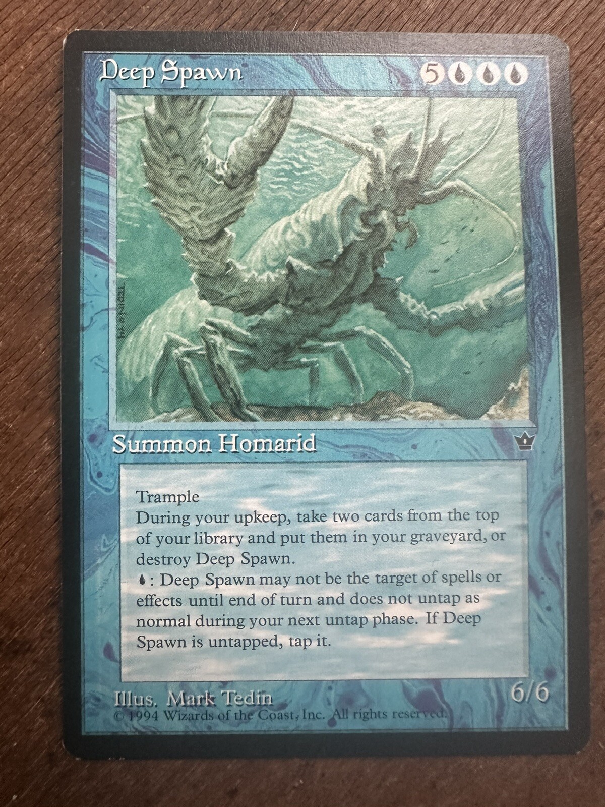 Magic the Gathering MTG Deep Spawn (17) 1994 Fallen Empires LP | eBay