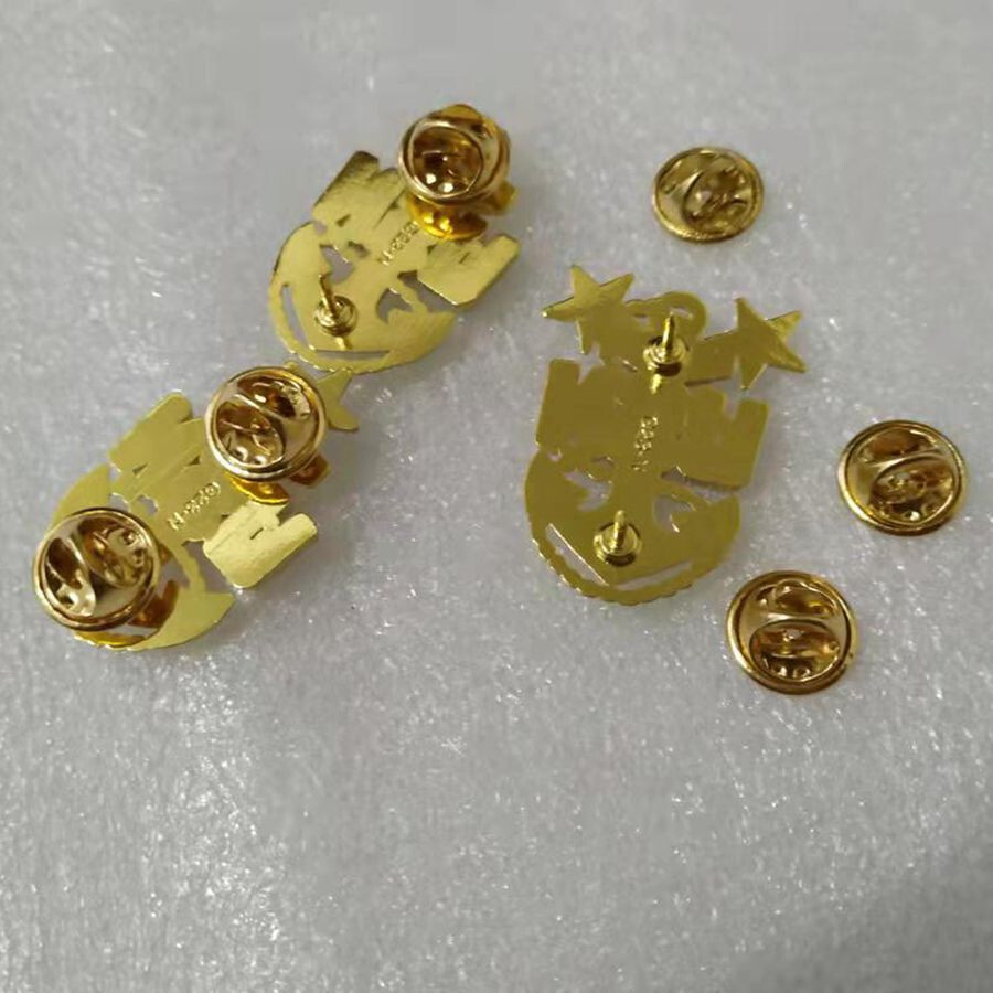 US NAVY LAPEL CAP PINS BADGE PIN INSIGNIA DEVICE: E9 CHIEF PETTY ...