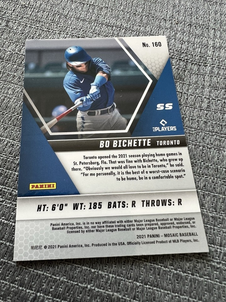 2021 Panini Mosaic - Bo Bichette #160 | eBay