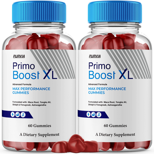 (2 Pack) Primo Boost XL Gummies PrimoBoost Male Booster Men Performance ...