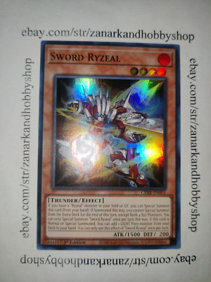 YuGiOh! Sword Ryzeal - CRBR-EN001 - Ultra Rare NM 1st Edition | eBay