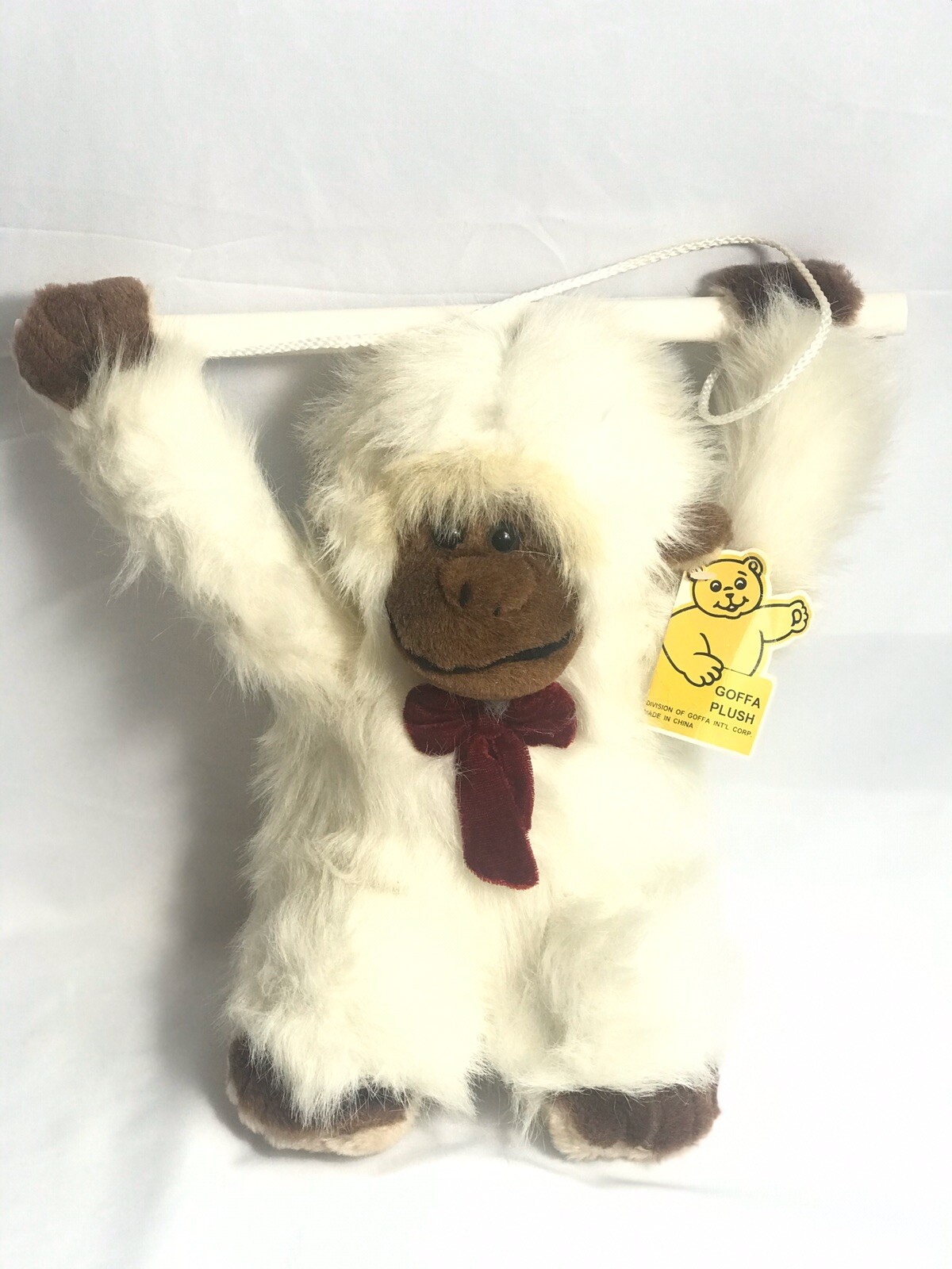 Goffa Hanging White Gorilla Monkey Ape Plush 14 Inches Tall Hangs From ...