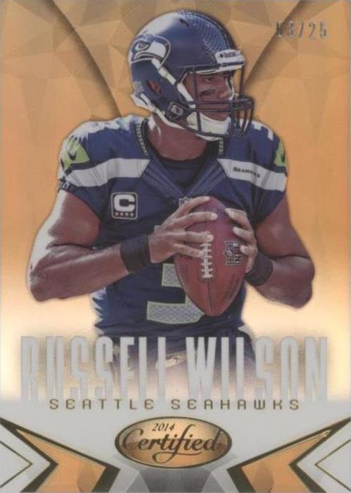 2014 Panini Certified - Russell Wilson #85 Mirror Gold /25 for sale ...