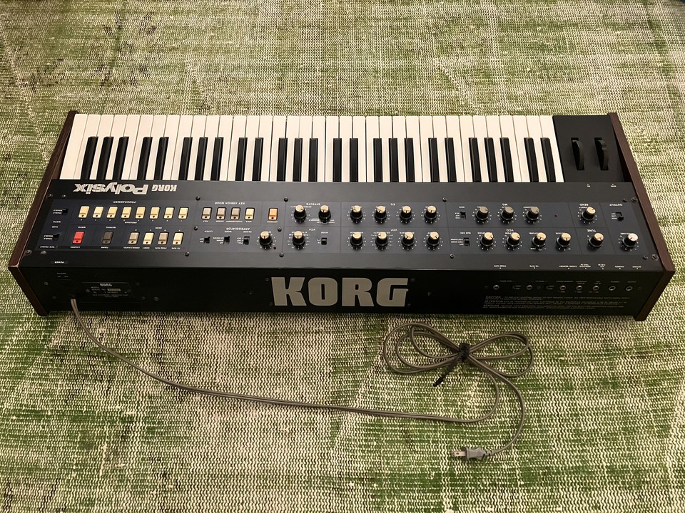 Korg Polysix Synthesizer 61-Key CV/Gate Chorus Phaser Ensemble 1981 ...